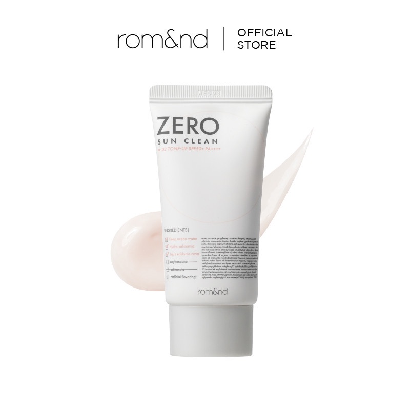 ROMAND Zero Sun Clean SPF 50+, PA++++ - 2 Colors to Choose | Shopee ...