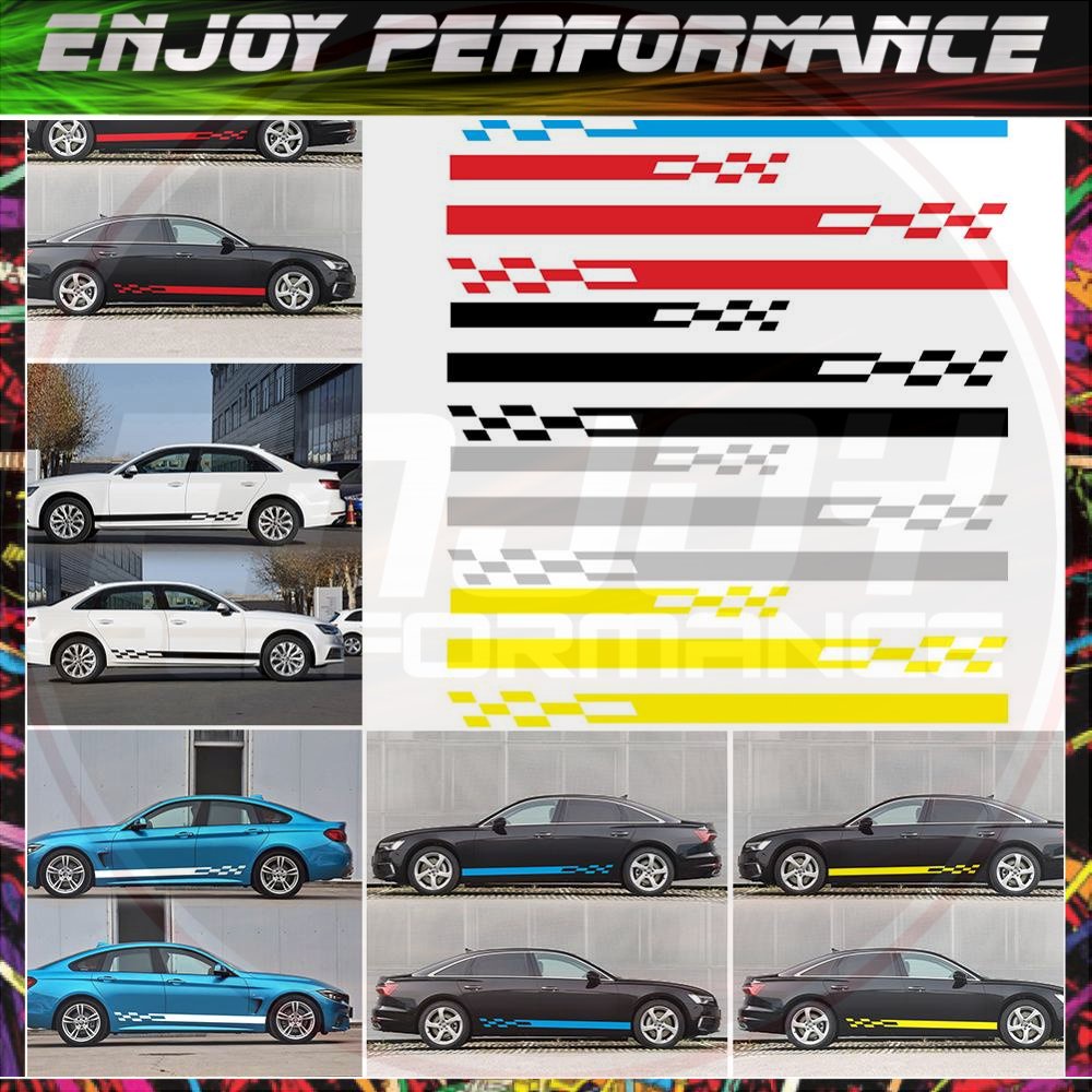 General motor racing stripes 5 pieces modified door of the car body ...