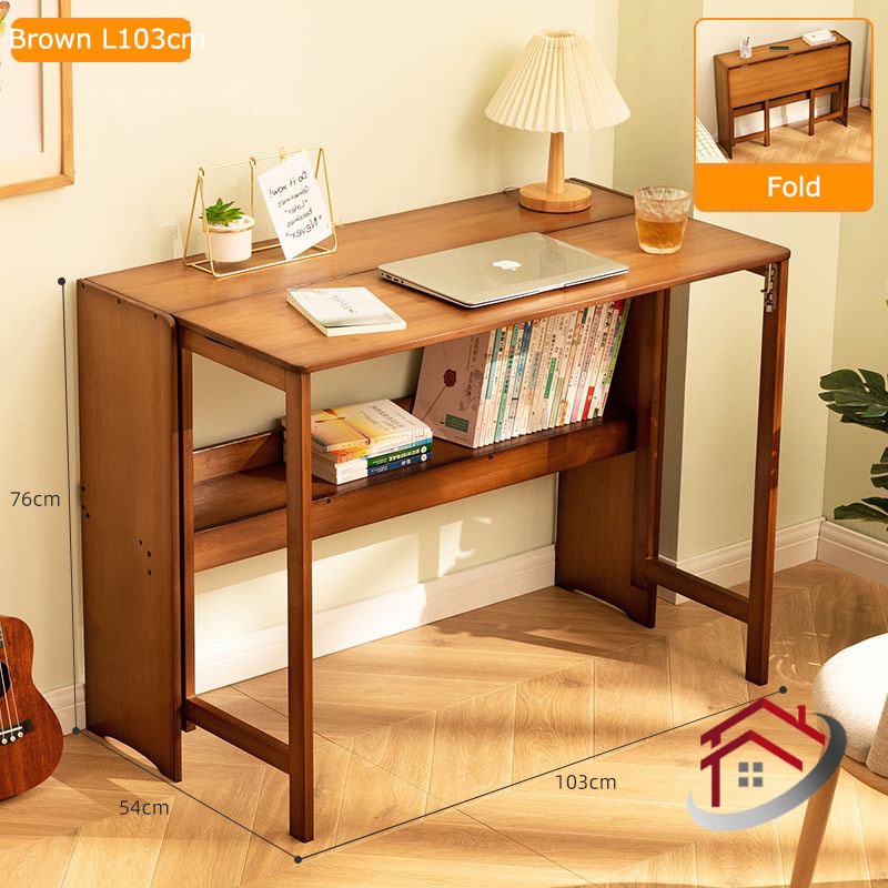 Foldable Desktop Table Home Learning Desk Writing Desk Office Computer ...