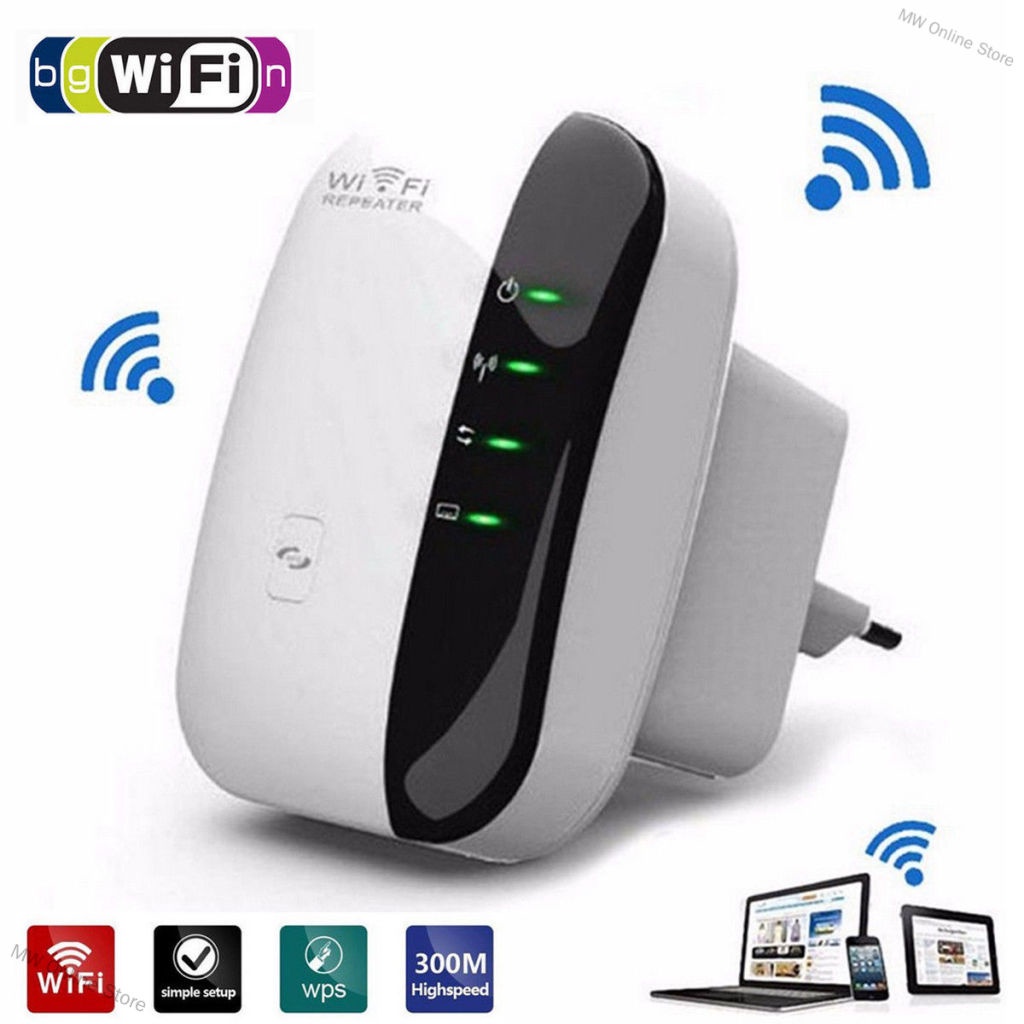 300Mbps Wifi Repeater Wireless-N 802.11 AP Router Extender Signal ...