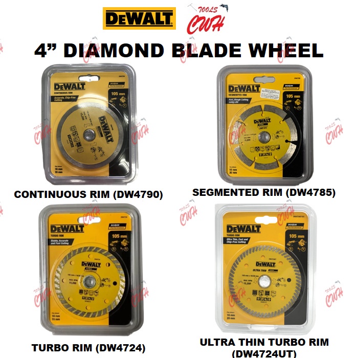 STANLEY / DEWALT 4" 105MM DIAMOND BLADE WHEEL CUTTING GRINDING DISC ...