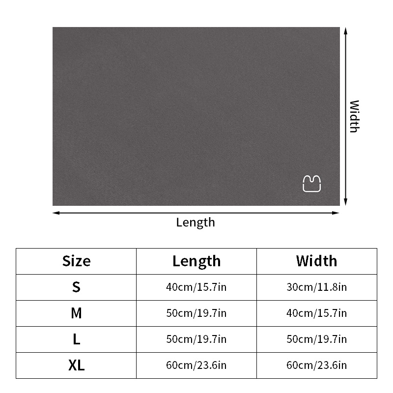 Anti-slip Dust Mats Solid Color Dust Mat Dirtyproof Pads Table Home ...