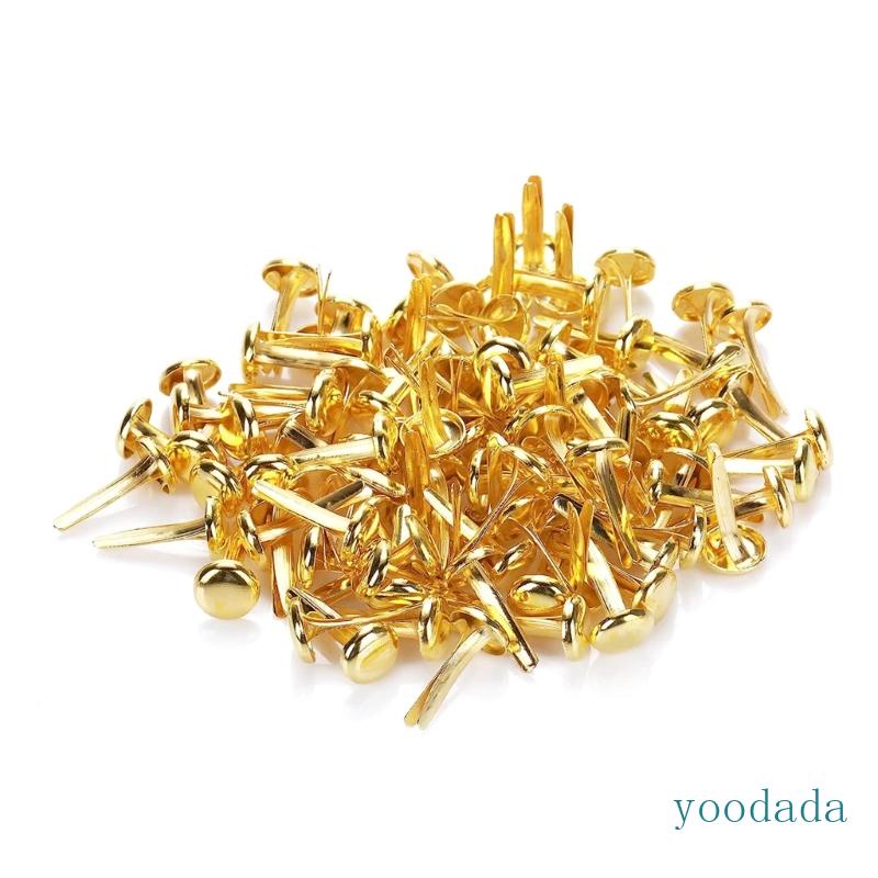 Yoo Paper Clasps Split Pins Round Head Clips for School Office ...