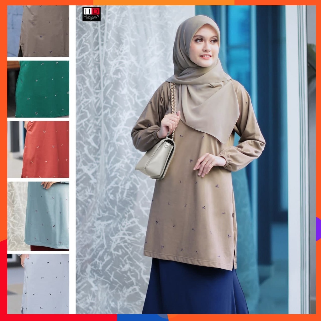 Tshirt Muslimah Humaira Design Lilly 丨 Baju Muslimah丨Baju Jersey ...
