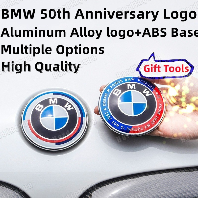 Car 50th Anniversary Logo For BMW Exterior Decoration Cover Styling bmw ...