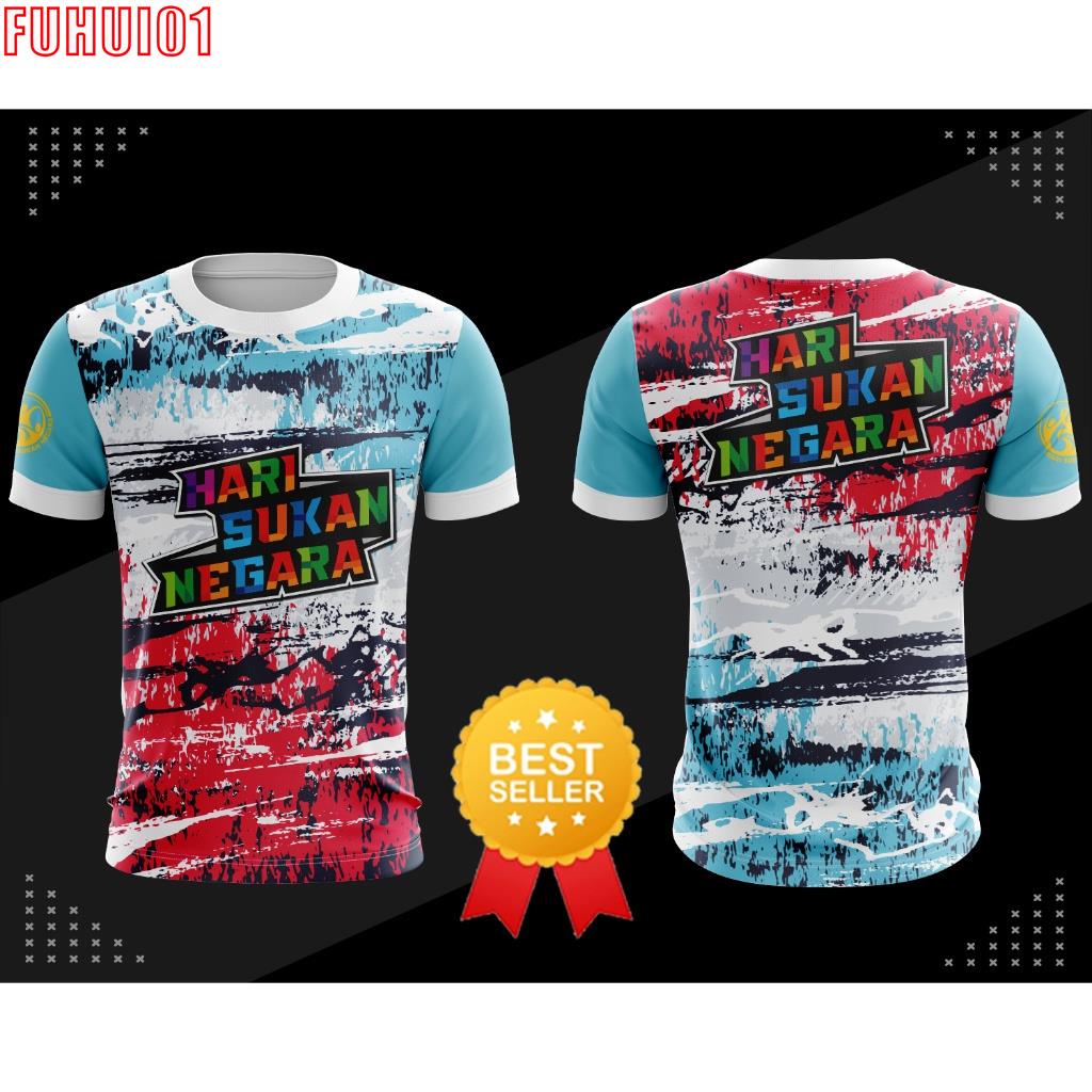 (Fuhui01) HARI SUKAN NEGARA 2023 SUBLIMATION T SHIRT ( READY STOCK ...
