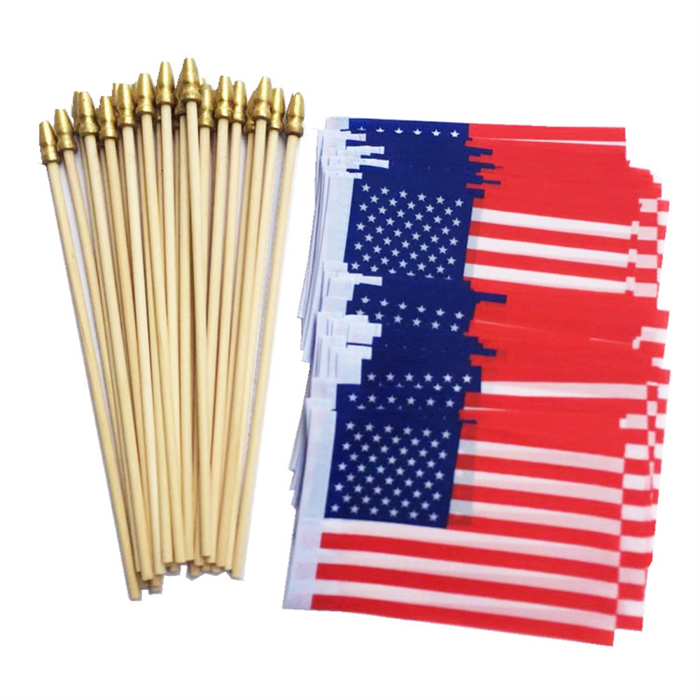 American Stick Flags Hand Waving Flag USA 5x8 Inch Handheld Mini Flag ...