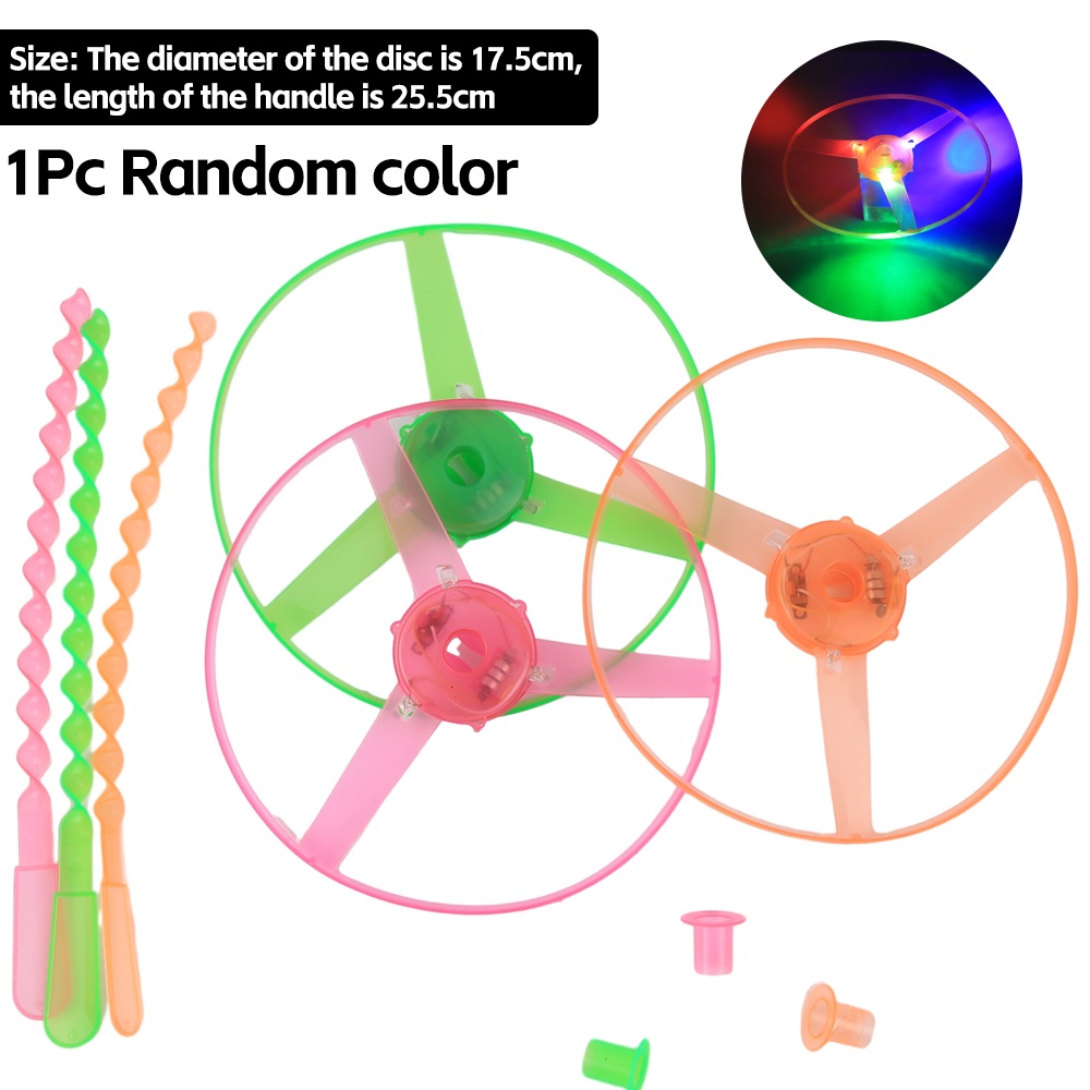 Funny Plastic Bamboo Dragonfly / Luminous Twisty Flying Saucers Toys ...