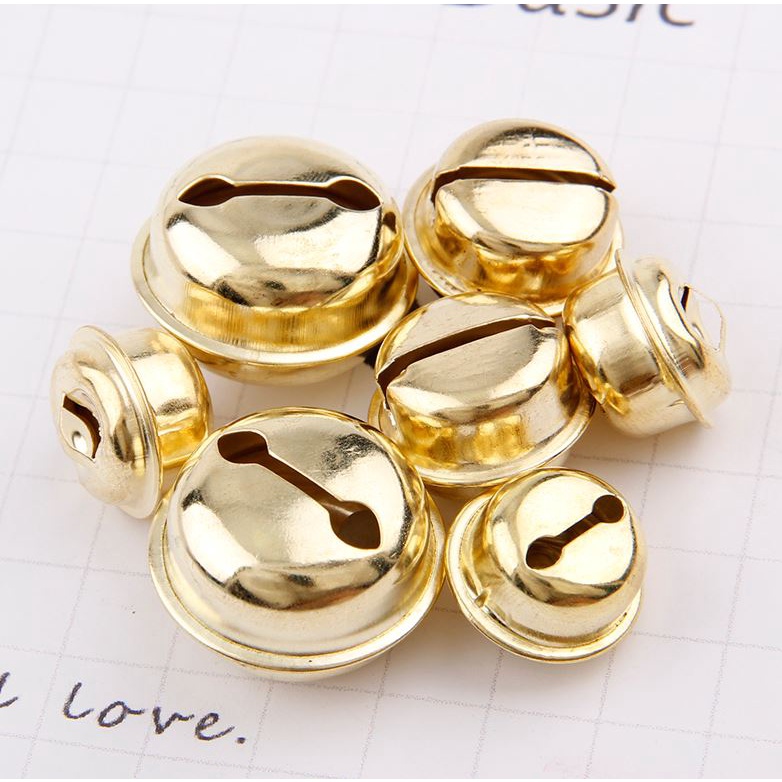 11/15/18/20/25/30mm Gold Iron Ordinary Plating Jingle Bells Pendant ...
