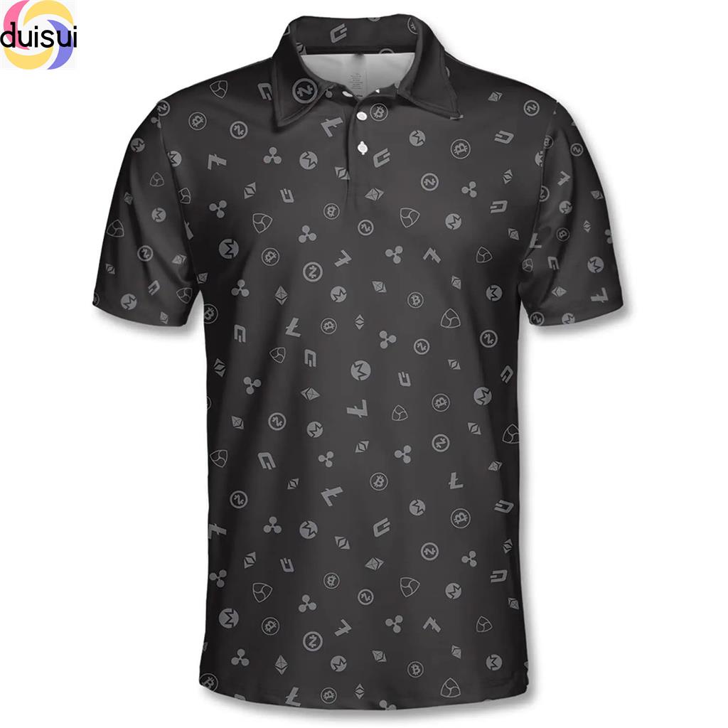 duisui Stickfigures Playing Golf Short Sleeve Polo Shirt, Doodling Golfer Polo Shirt, Best Golf ...