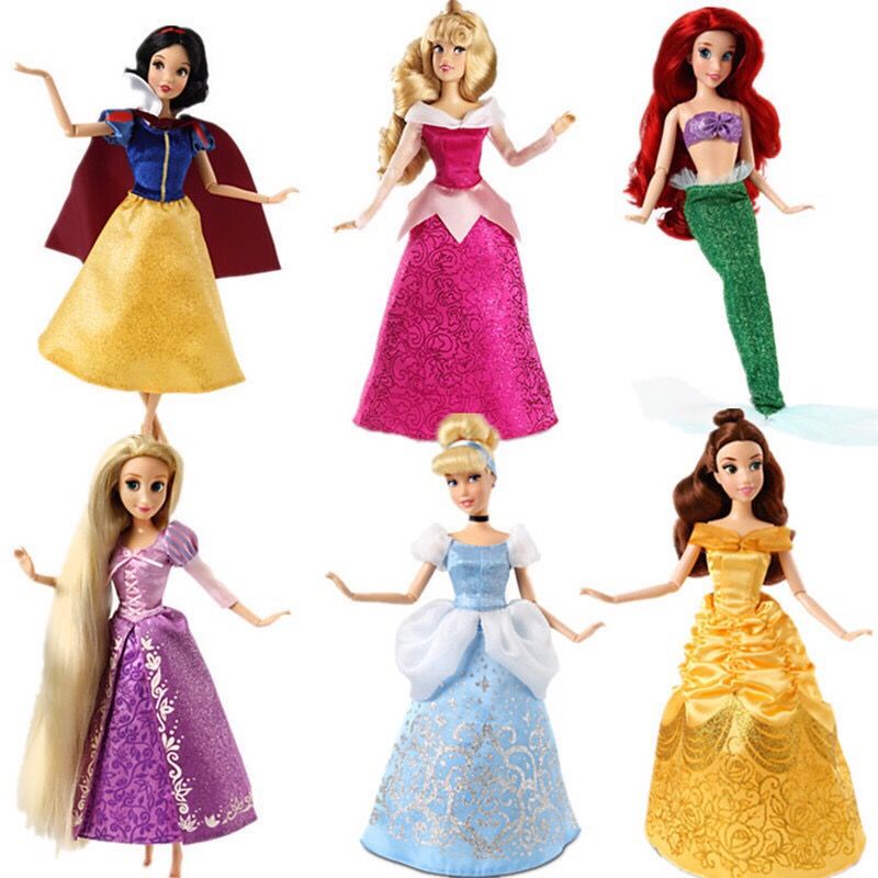 Disney Disney Princess Barbie Gift Toy Snow White Long Hair Cinderella ...