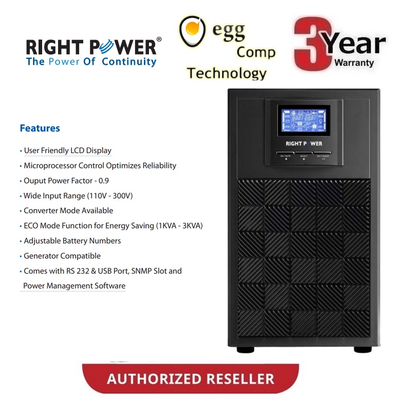 Right Power Titan PRO 3K 3000 2K 2000 1K 1000 UPS TITANPRO3K TITANPRO2K ...