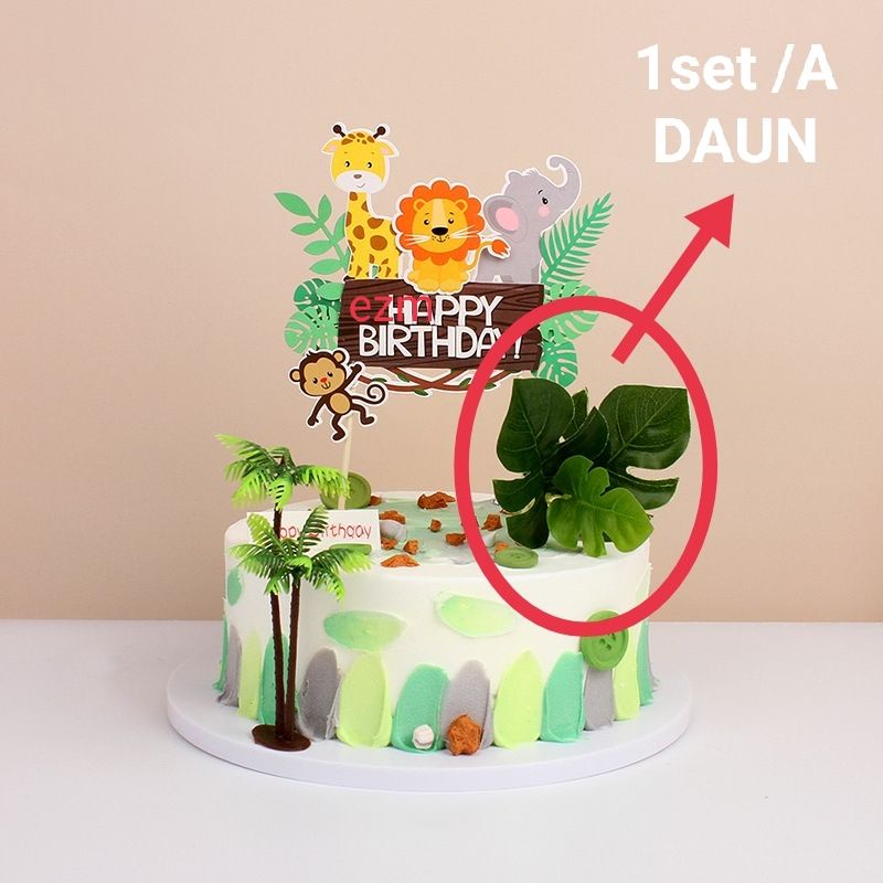 Dinosaur tarzan Dinosour & Boy Kids Birthday Party Scene Cake topper ...