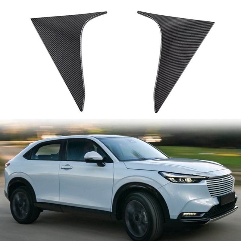 Car Carbon Fiber Rear Window Side Spoiler Wing Trim For Honda HRV HR-V ...