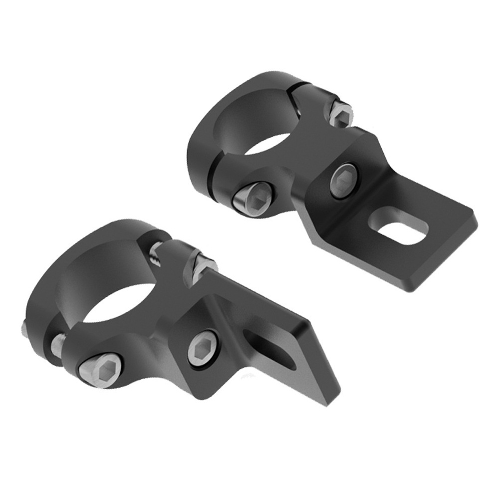Motorcycle LED Headlight Bracket Bumper Mount Clamp Fog Light Spotlight ...