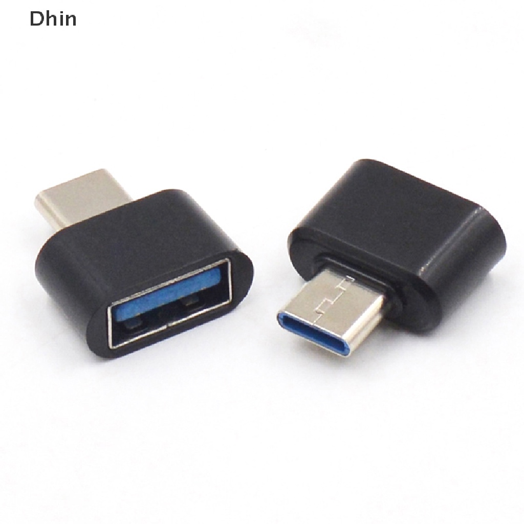 [Dhin] 2pcs USB Type C Male To USB 2.0 Female OTG Converter Data ...
