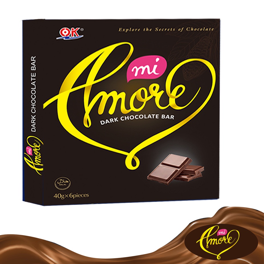 OK Mi Amore Dark Chocolate Milk Chocolate Rice Crispies Chocolate Bar ...