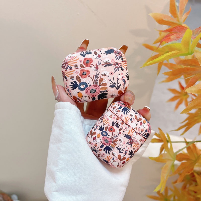 Cute Case for AirPods 3 2 1 Pro 2 Gen Floral Embossed Cartoon Designed ...