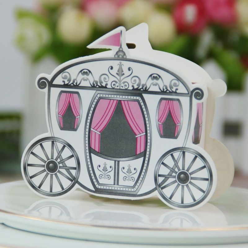 CINDERELLA CARRIAGE Candy Box Wedding Kotak Gula Telur Kahwin Tunang ...
