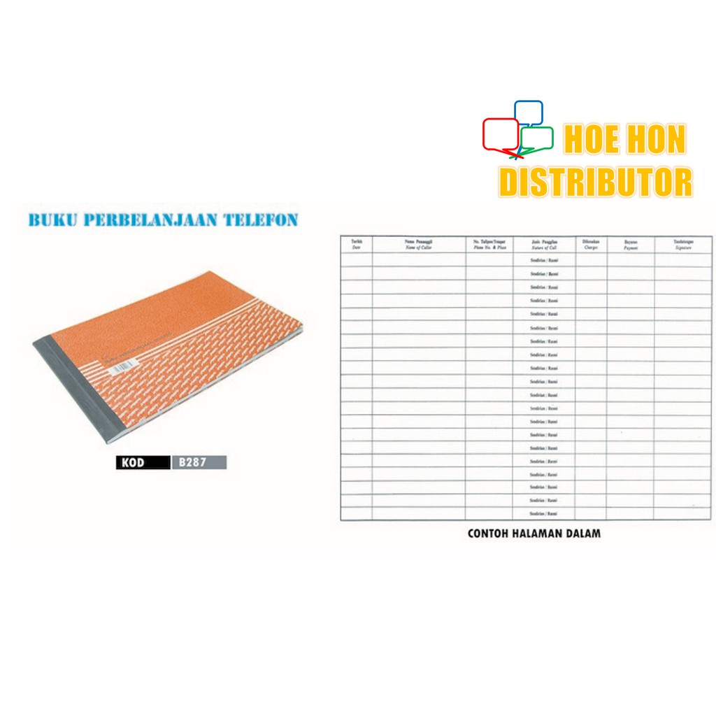 Buku Perbelanjaan Telefon B287 50pages | Shopee Malaysia