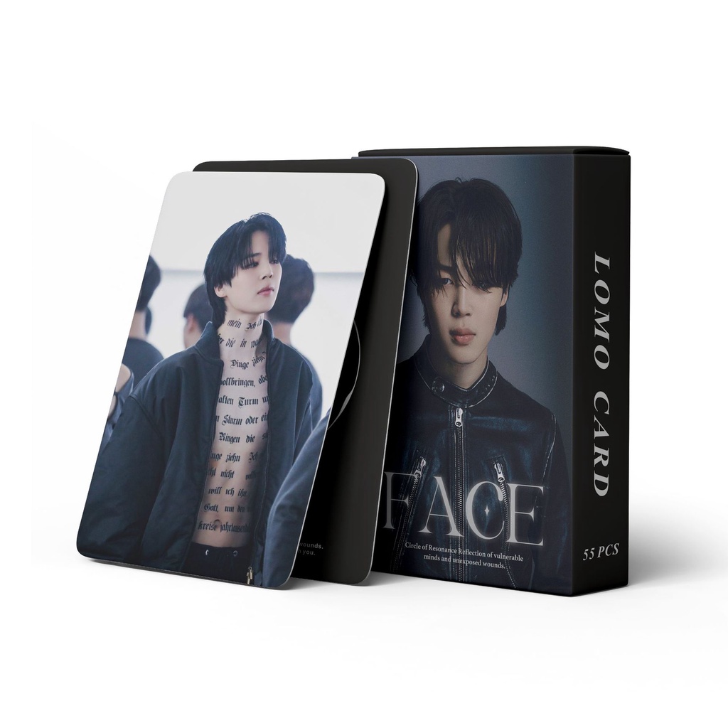 55pcs/box JIMIN FACE Solo Album Photocards BT-S Lomo Cards Face-off ...
