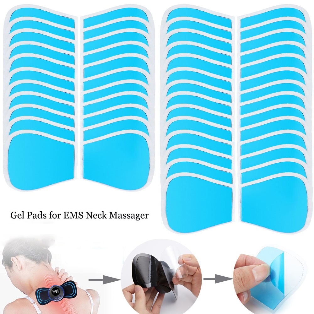 Salorie 30Pcs Gel Pads for Ems Neck Massager Exerciser Replacement Gel ...