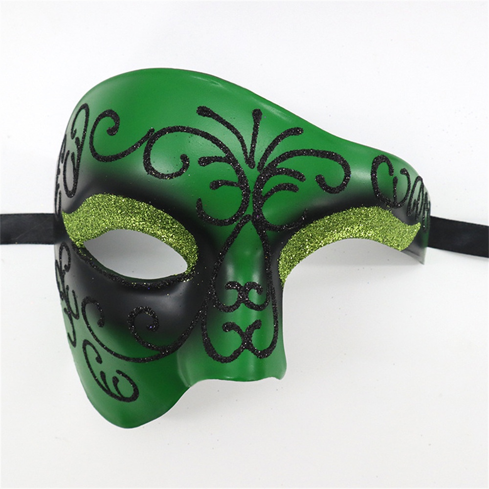 Halloween Steampunk Phantom Masquerade Cosplay Mask ABS Plastic Half ...