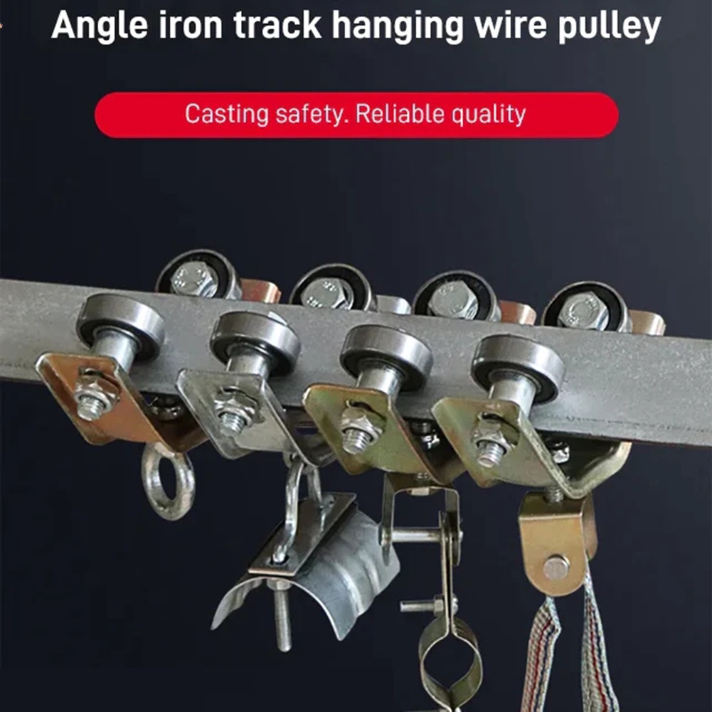 Universal Angle Iron Cable Pulleys Multipurpose Cranes Bearing Wheel ...