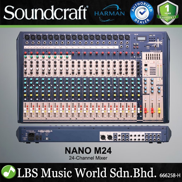 Soundcraft NANO M24 24 Channel Multi Professional Audio Mixer with USB ...
