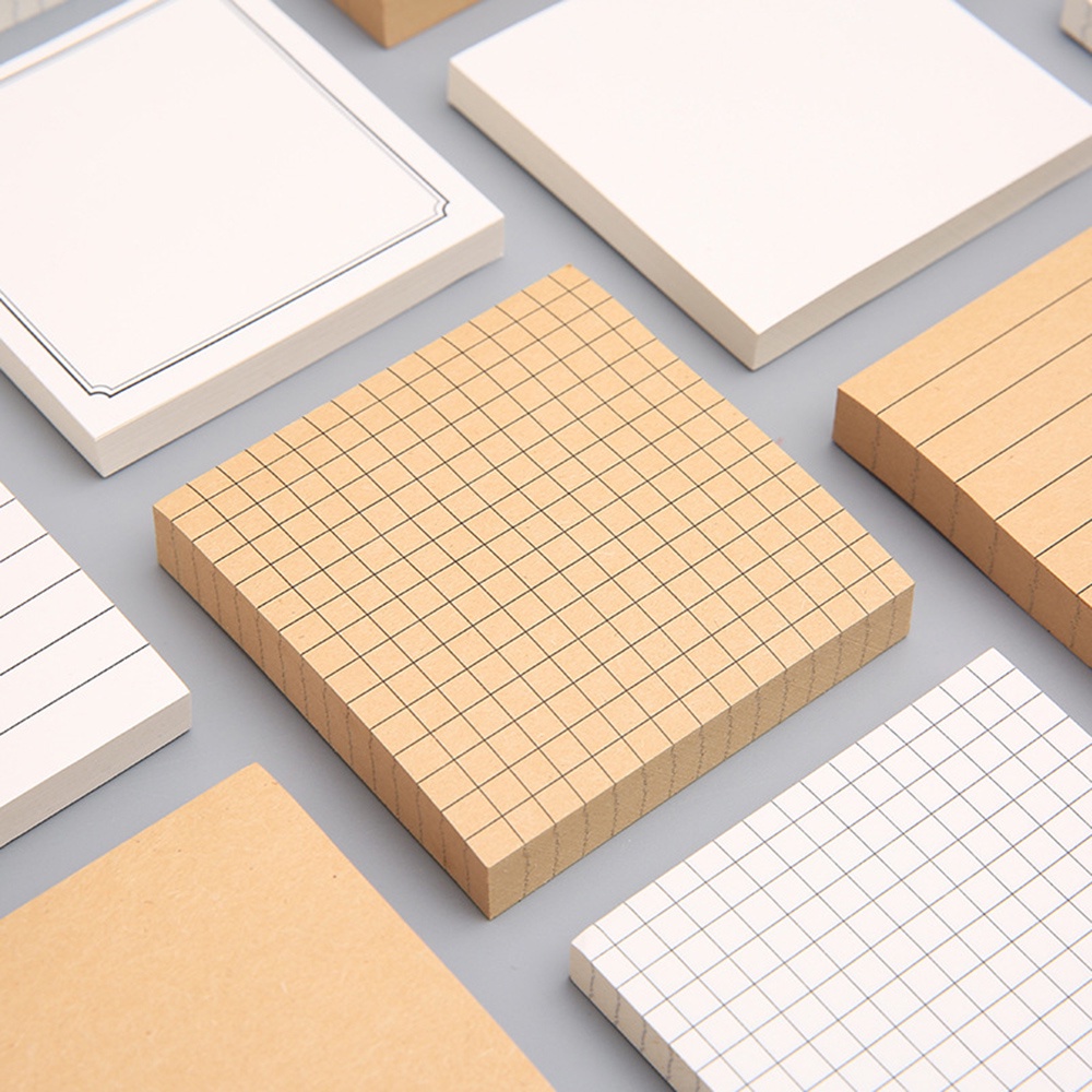 Minimalist Sticky Notes Grid/Lined/Blank Note Pad Memo Pad Weekly Plan ...
