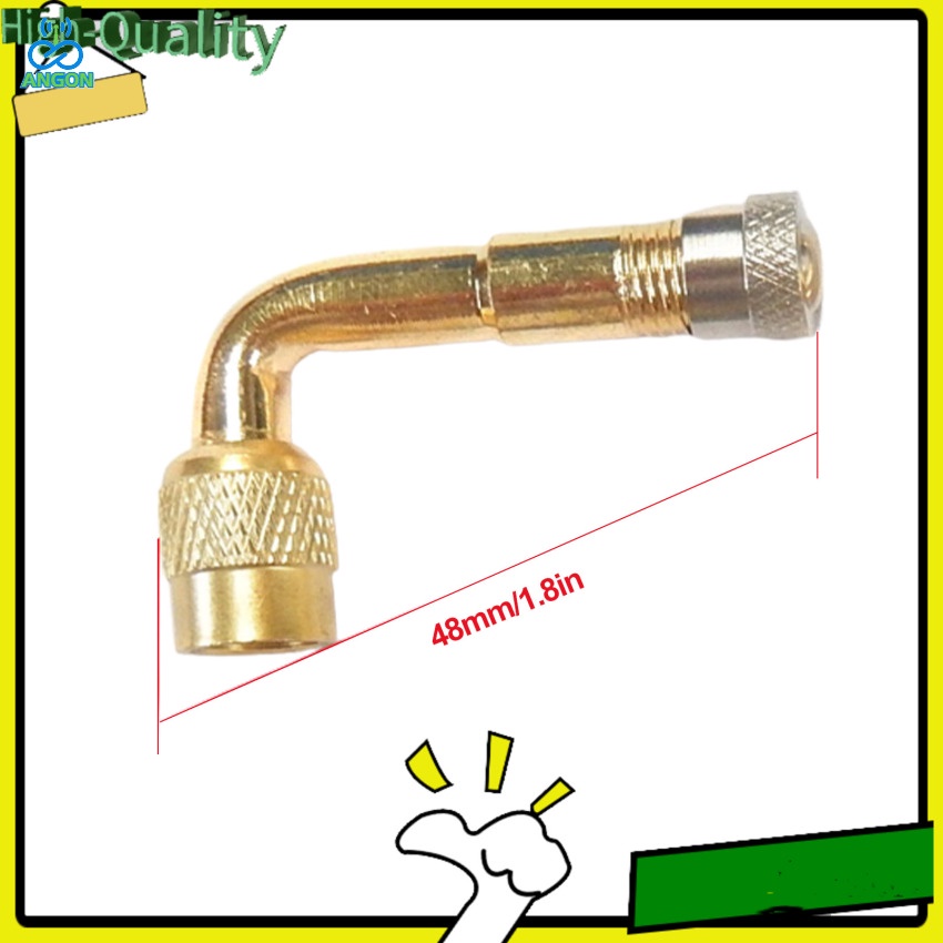 Tire Inflation Valve Extender 90 Degree Brass Adapter Car Tire Auto ...