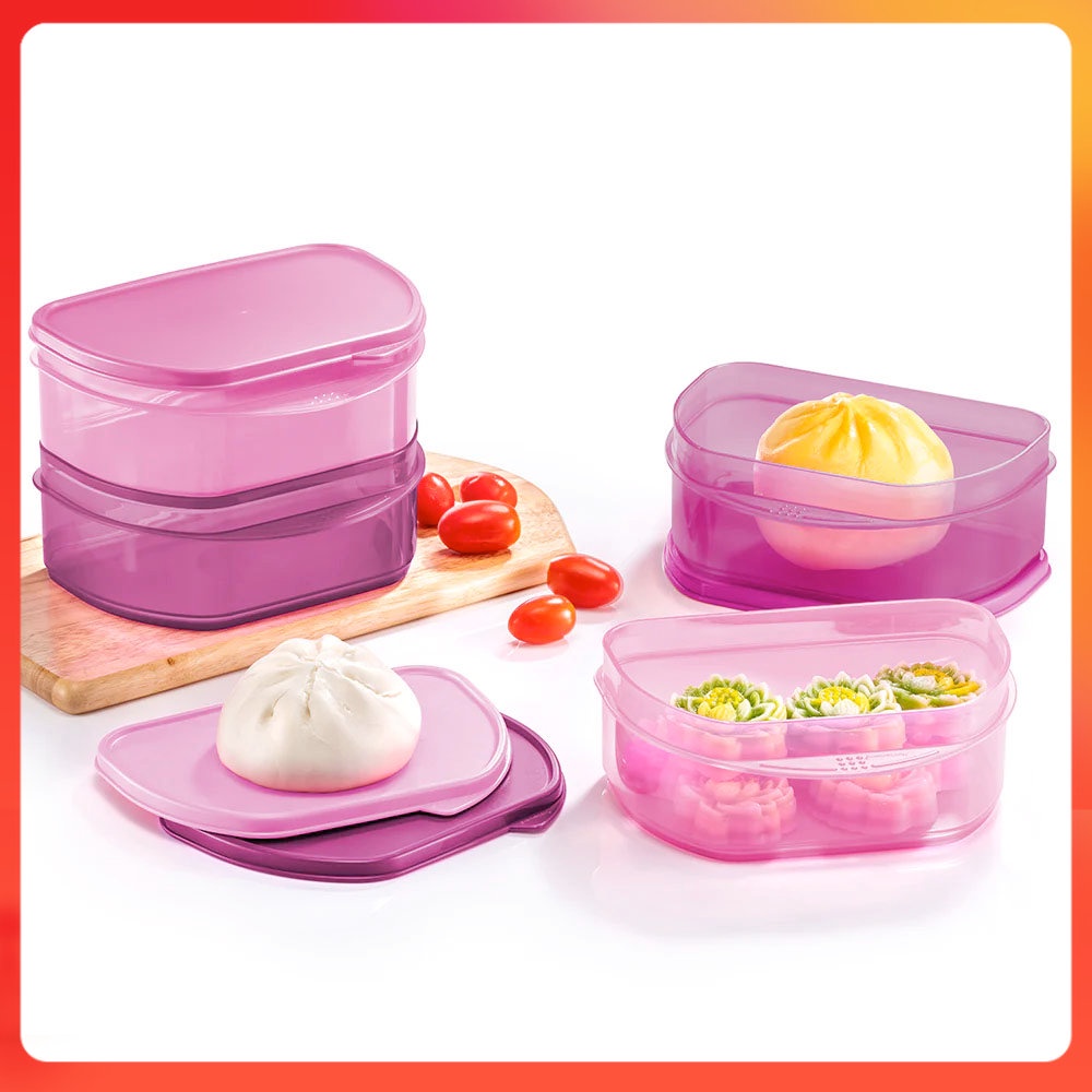 Tupperware 650ml Stack Em All Bekas Kuih Raya Pink Air Tight Half ...