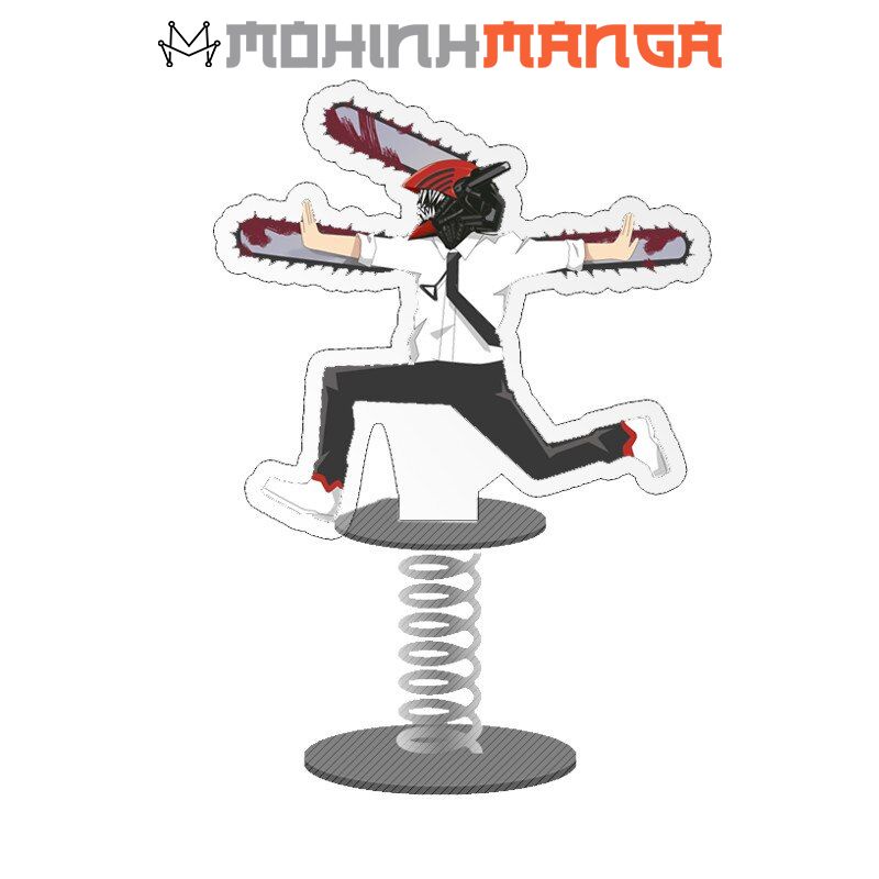 XO Chainsaw Man Denji Power Pochita acrylic Shaking Head Spring standee ...