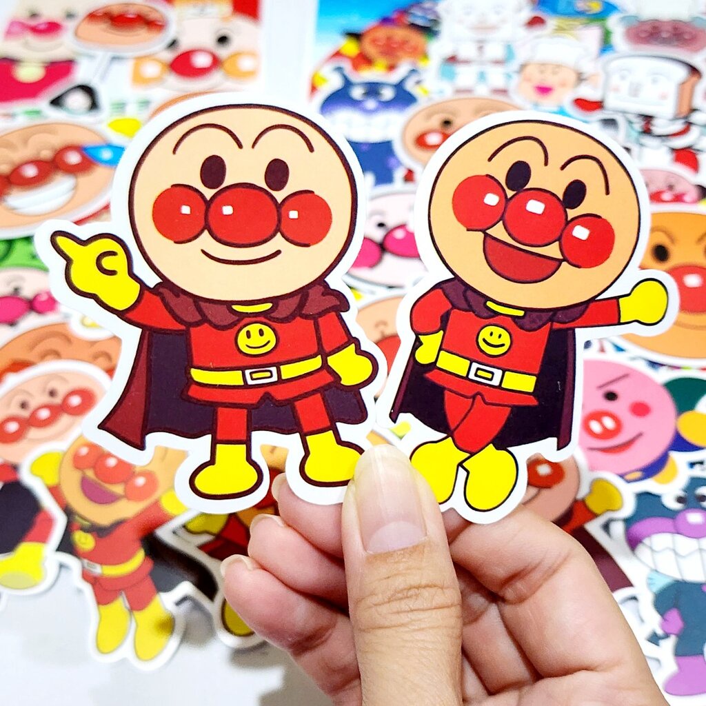 Anpanman sticker Is Firmly Attached Waterproof Stick To Luggage ...