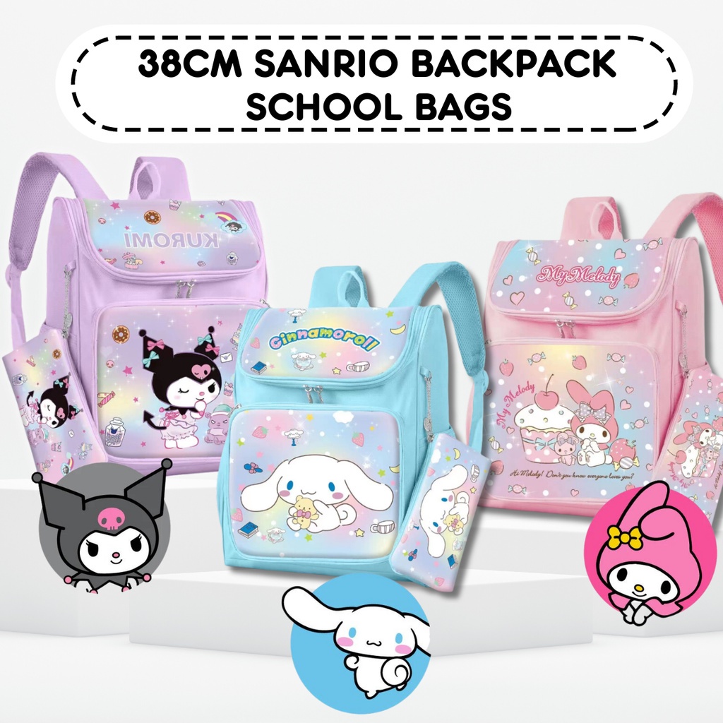 EASY1.SALES 38cm Large Capacity Sanrio Student Schoolbag My Melody ...