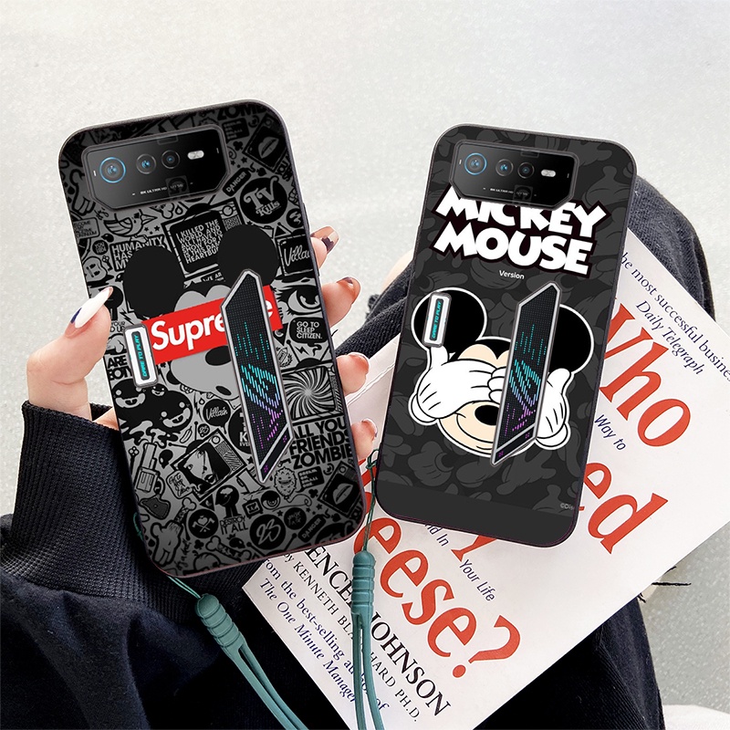 Asus ROG Phone 6 ROG6 Pro Casing Mickey Mouse Cartoon Shockproof Phone ...