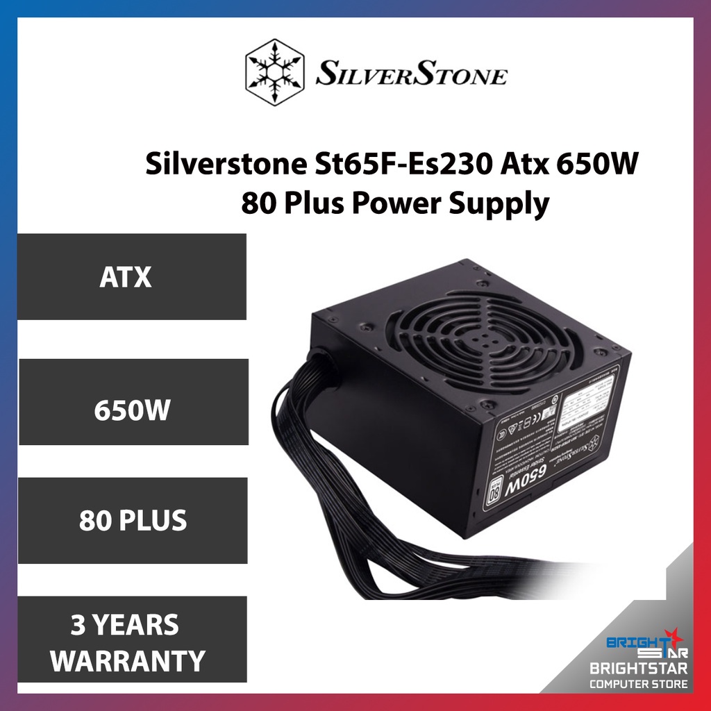 Silverstone St65F-Es230 Atx 650W 80 Plus Power Supply | Shopee Malaysia