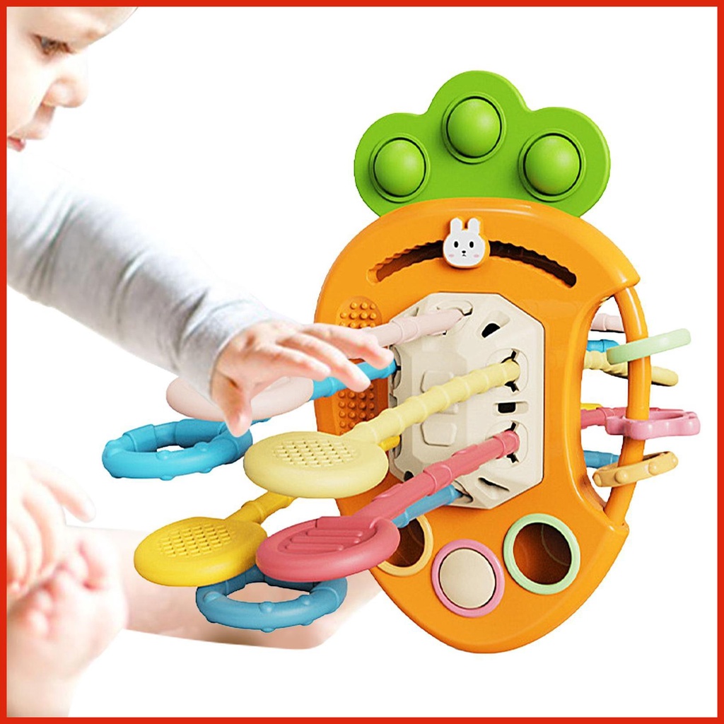 Silicone Pull String Activity Toy Pull String Airplane Travel Activity ...