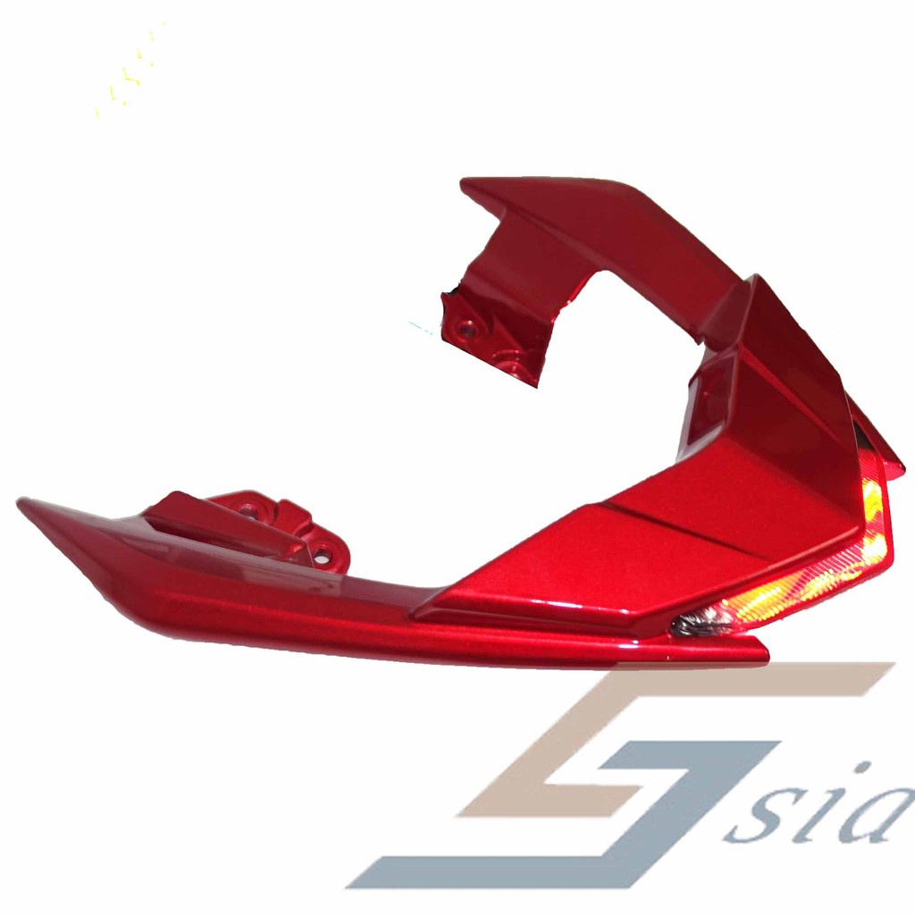 LC135 V2 V3 V4 V5 V6 V7 Spoiler and Light Set (Red) Siap Pasang LED ...