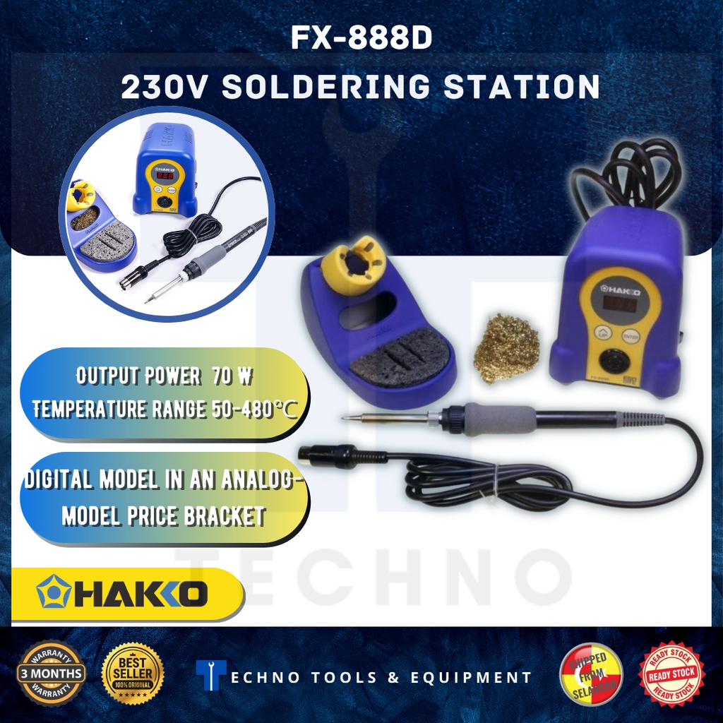 HAKKO FX-888D Digital Soldering Station FX888D - 100% Brand New & Original | Shopee Malaysia