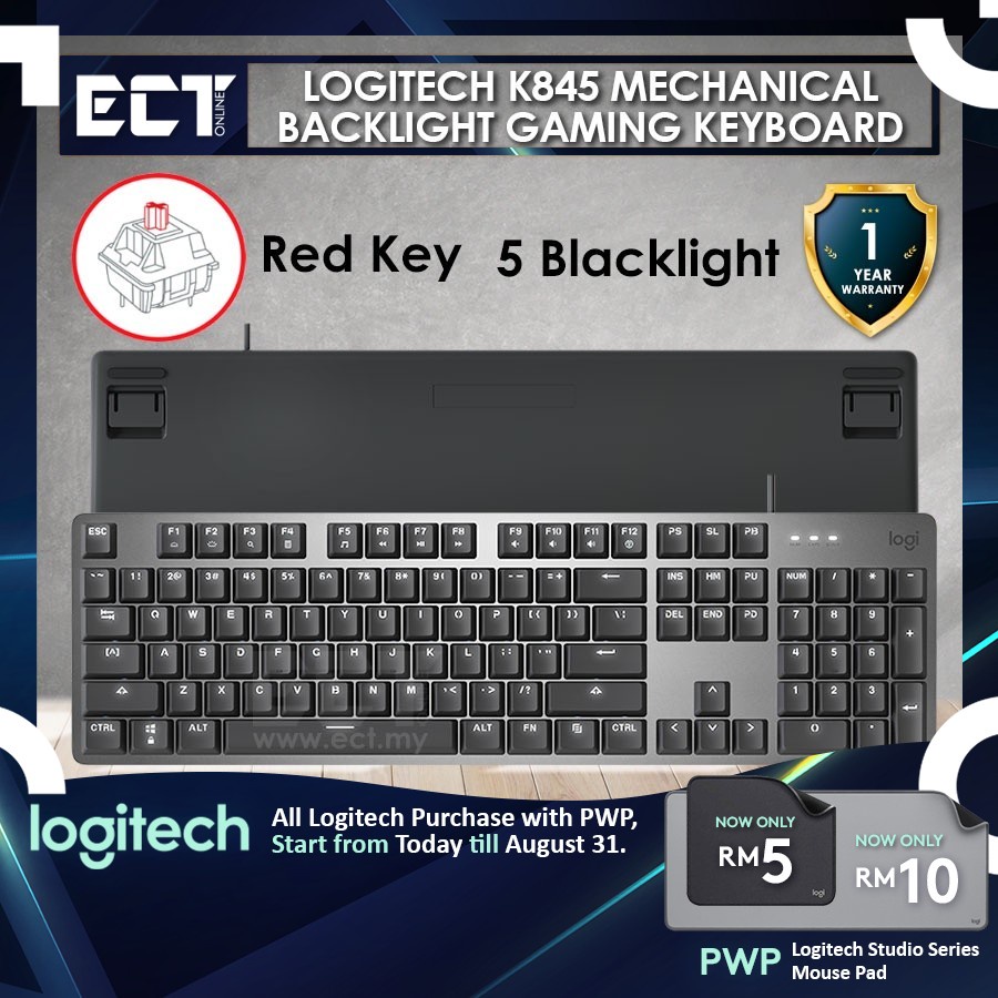 Logitech K845 Mechanical Backlight Gaming Keyboard - Red,Blue,Brown ...