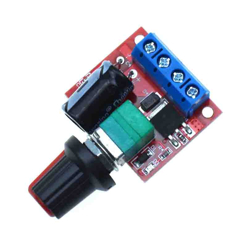 Mini 5A 90W PWM 12V DC Motor Speed Controller Module DC-DC 4.5V-35V Adjustable Speed Regulator ...