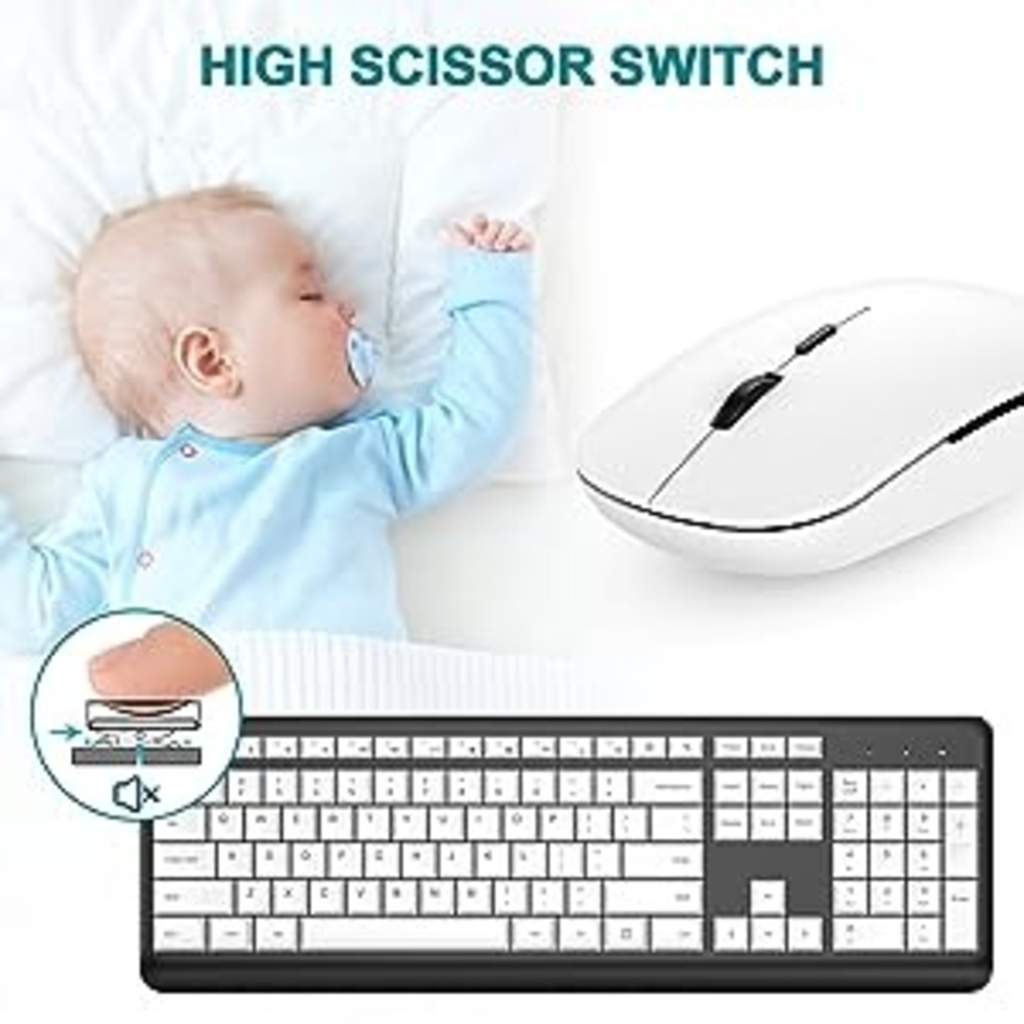 Jomaa Wireless Keyboard And Mouse Combo 2 4g Ergonomic Wireless Computer Keyboard And Mouse Set