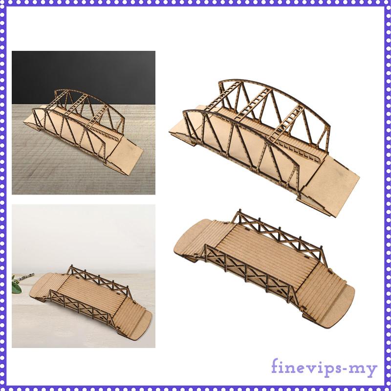 [FinevipsMY] 1/72 European Wooden Bridge Model Kits Gift Collectibles ...