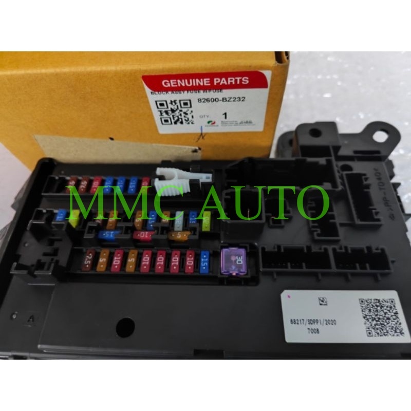 * PERODUA MYVI D20N 2017-2021 FUSE BOX ASSY WITH FUSE 82600-BZ232 ...