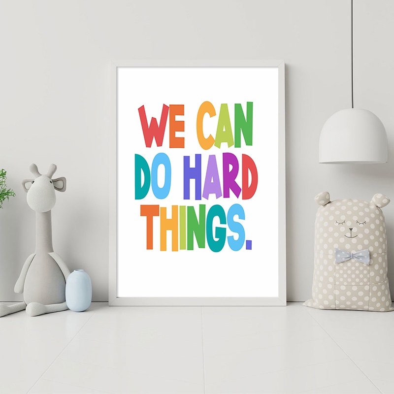 Framed - Positive Kids Classroom Wall Mural Motivational Poster ...