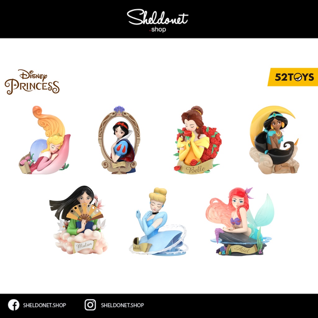 52TOYS: Disney Princess Art Gallery (6+1) | Shopee Malaysia