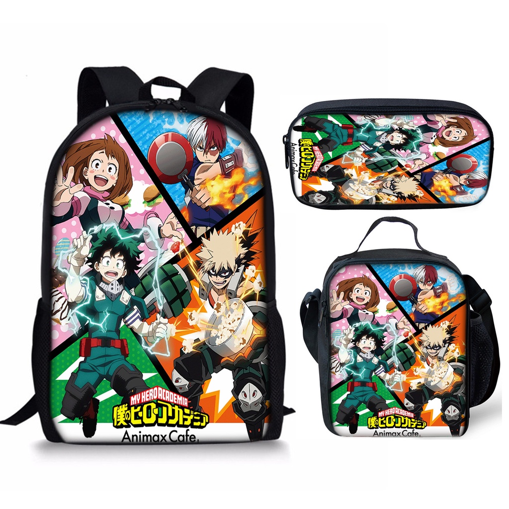 My Hero Academia beg sekolah kids School bag set backpack for ...