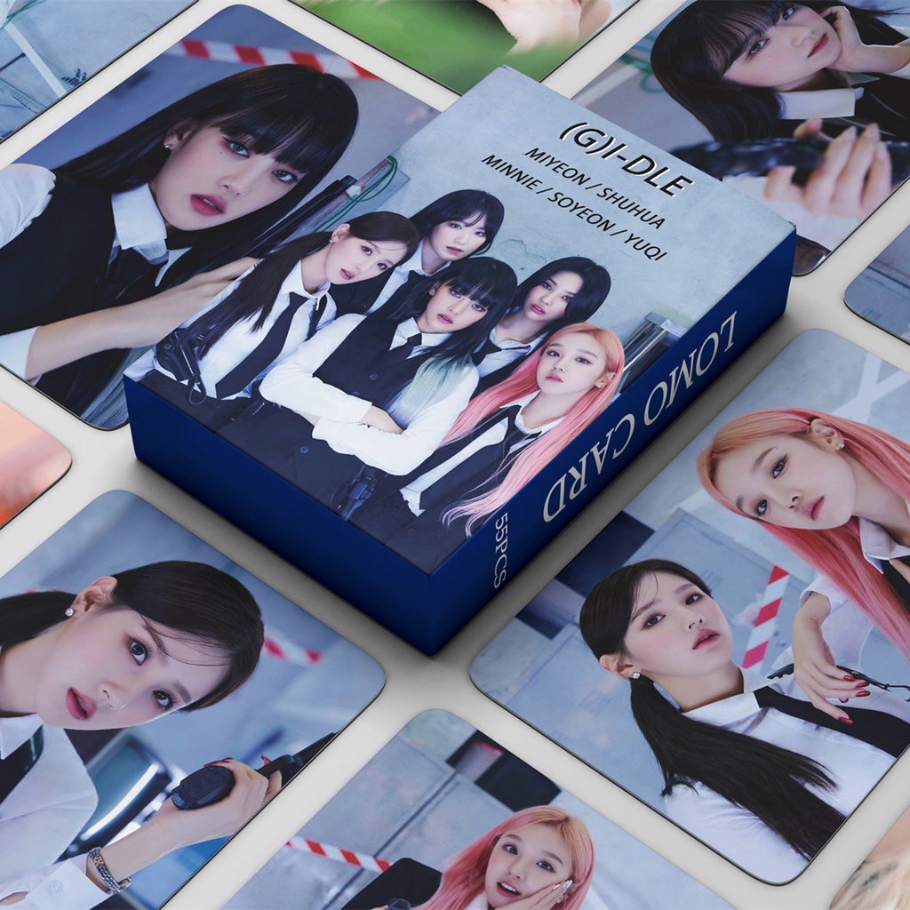 55pcs/box (G)I-DLE TOMBOY 2023 Season's Greetings I LOVE Album Photocards MIYEON SOYEON YUQI ...