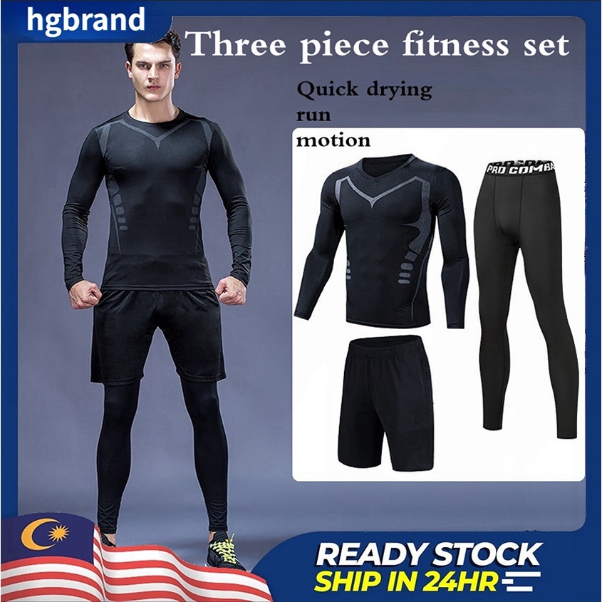 Swimming suit man Three Pcs Suits Long Sleeve + Shorts + Long Pants ...